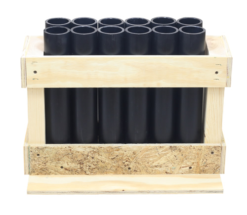 PYROBOOM Consumer and display mortar tubes racks