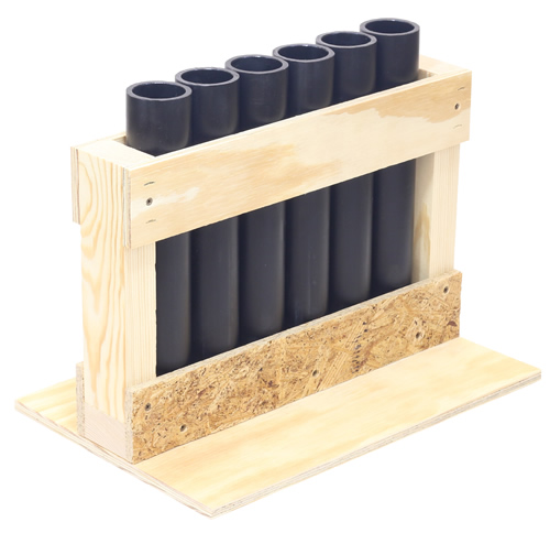 PYROBOOM Consumer and display mortar tubes racks