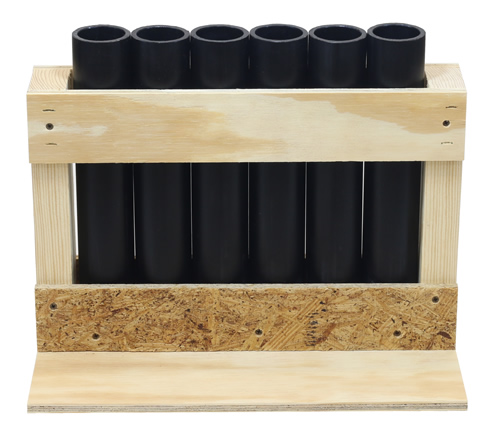 PYROBOOM Consumer and display mortar tubes racks